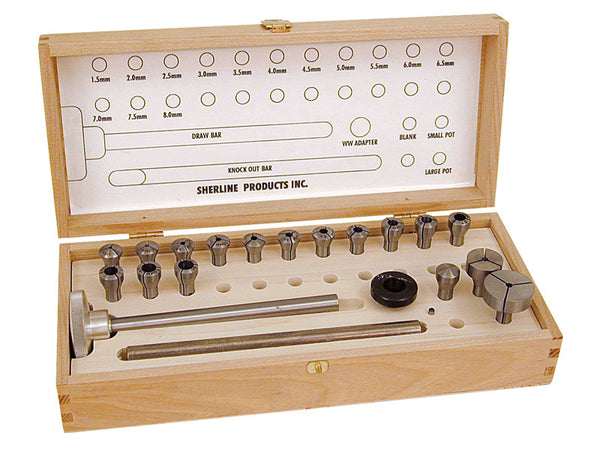 Sherline Deluxe WW Collet Set - Metric - Precision Watch Company